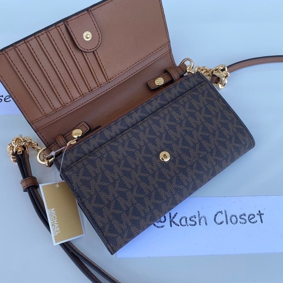 Michael Kors | Bags | Michael Kors Crossbody Phone Clutch Bag Jet Set ...